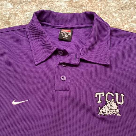 Nike | Shirts | Tcu Polo Nike Team Dri Fit Xl | Poshmark